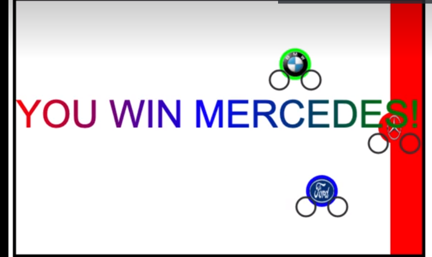 GOAL: Create a racing game in JavaScript and HTML | Chegg.com