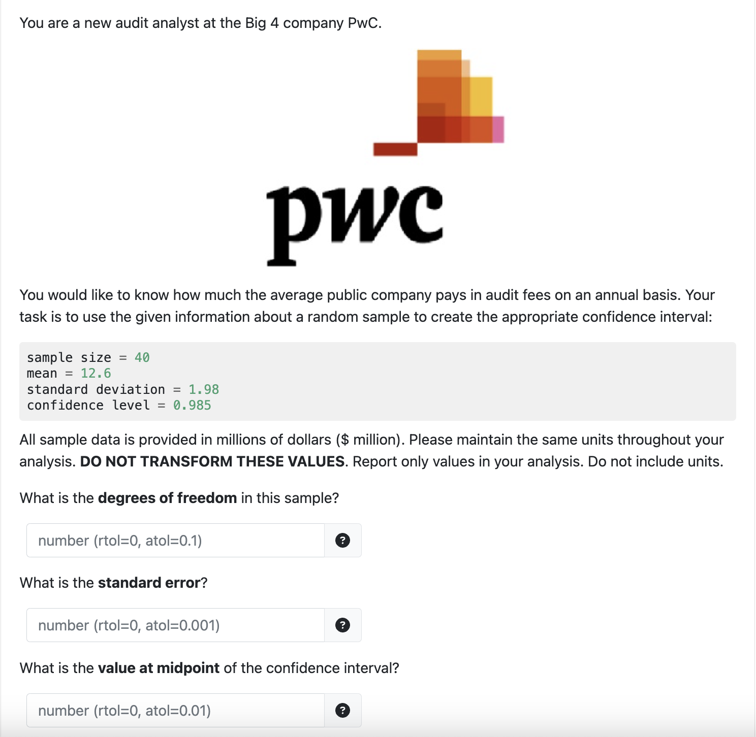 Solved This is one big question, can you please answer it so | Chegg.com