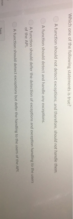 Solved hich one of the following statements is true? A | Chegg.com