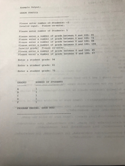 Solved student Grade Statics Use functions to determine the | Chegg.com