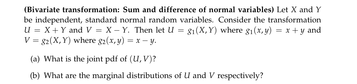 Solved (Bivariate transformation: product of beta r.v.) Let | Chegg.com