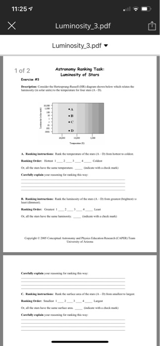 11:25ア Luminosity_3.pdf Luminosity-3.pdf 1 of 2 | Chegg.com