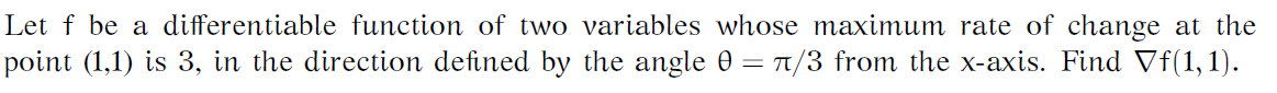 Solved Let f ﻿be a differentiable function of two variables | Chegg.com