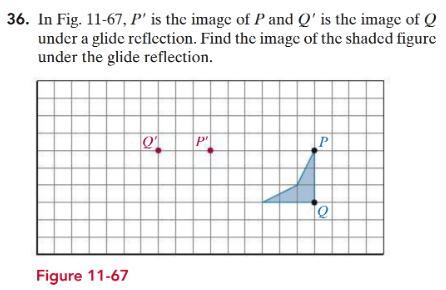 36. In Fig. 11-67, P′ is the image of P and Q′ is the | Chegg.com