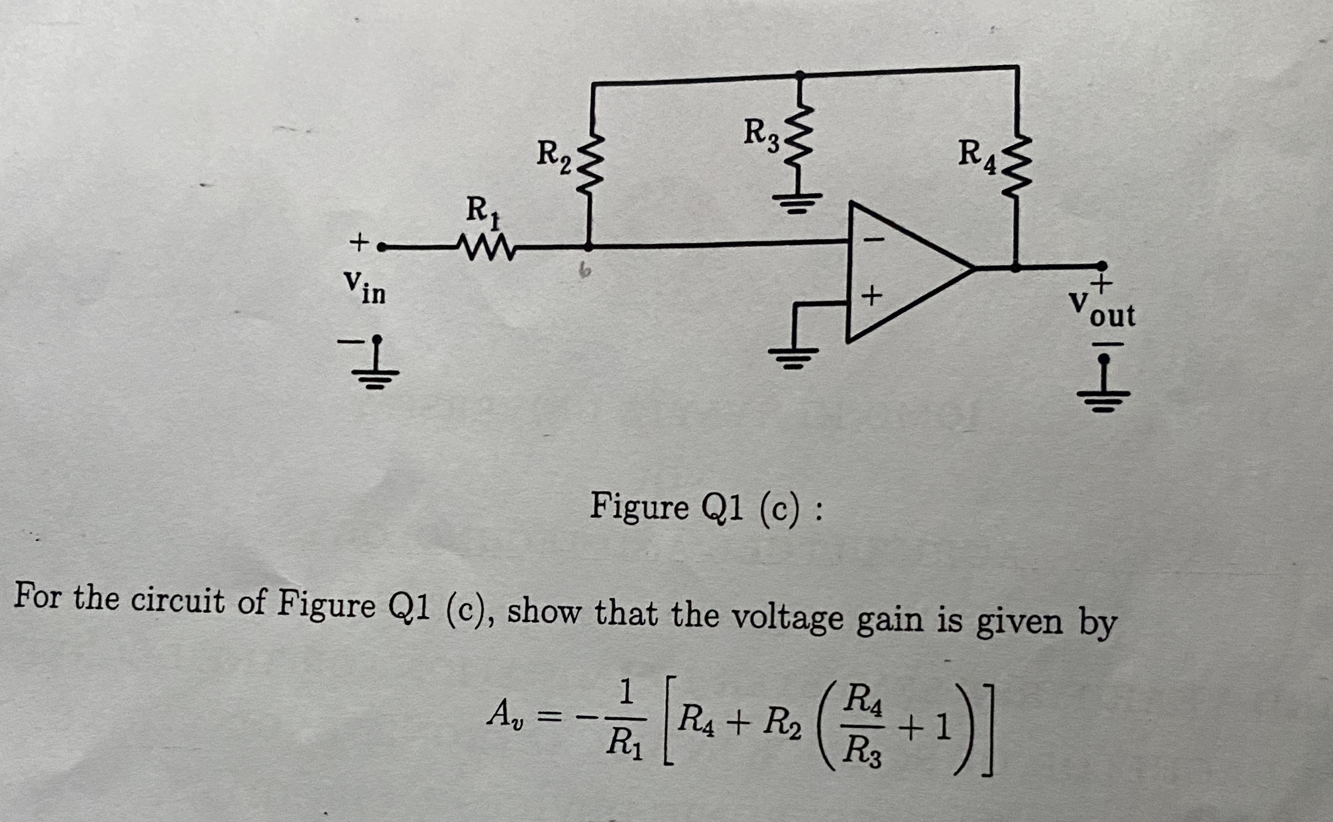 Solved Figure Q1 (c) : For the circuit of Figure Q1 (c), | Chegg.com