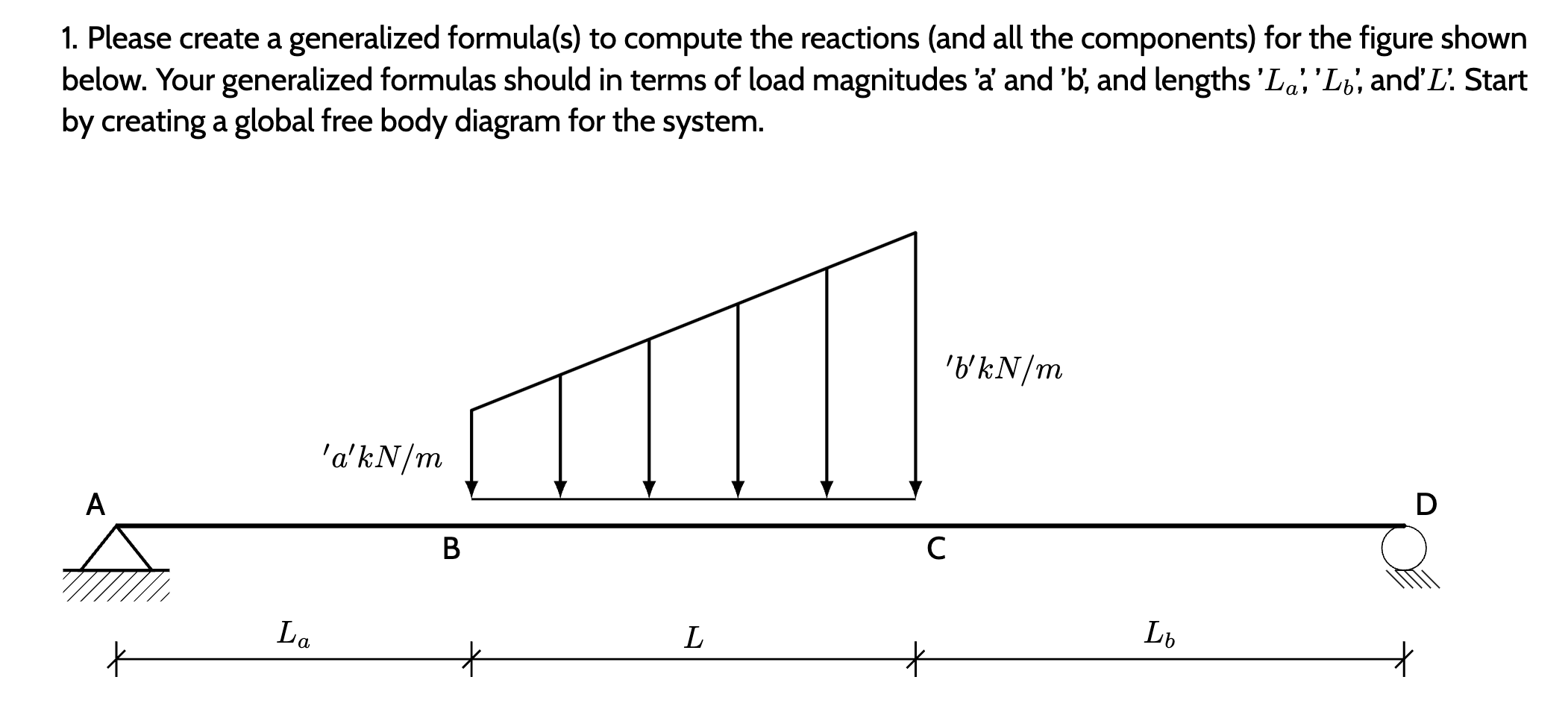 Solved Please create a generalized formula(s) ﻿to compute | Chegg.com