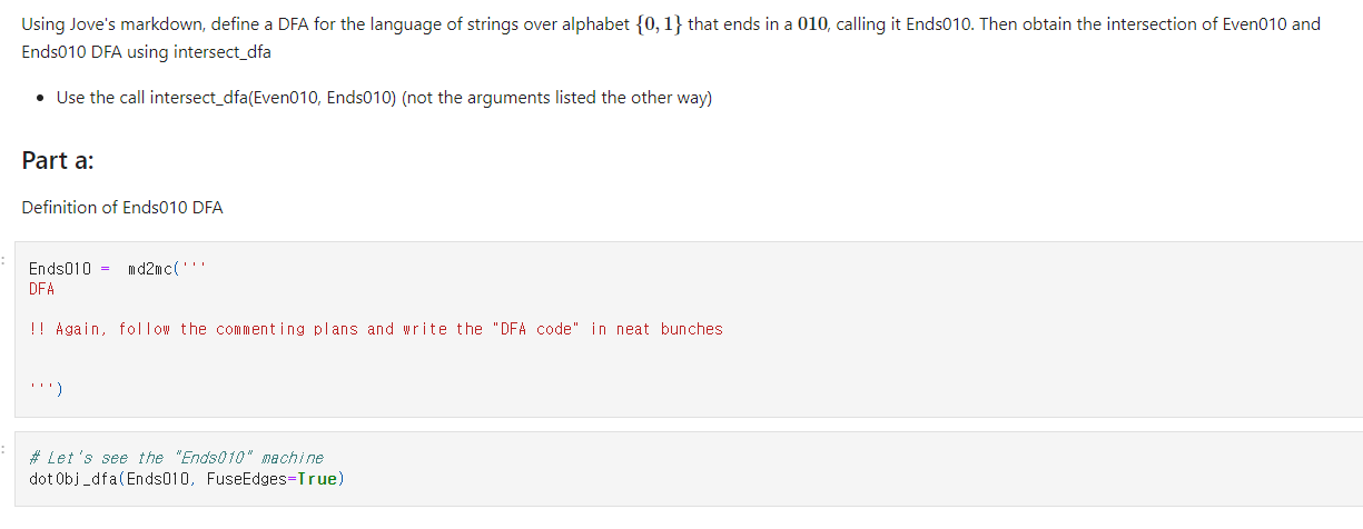 Solved Using Jove's markdown, define a DFA for the language | Chegg.com