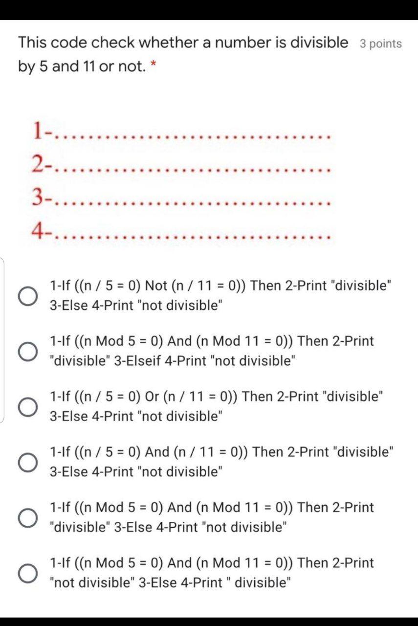 Solved This code check whether a number is divisible 3 | Chegg.com