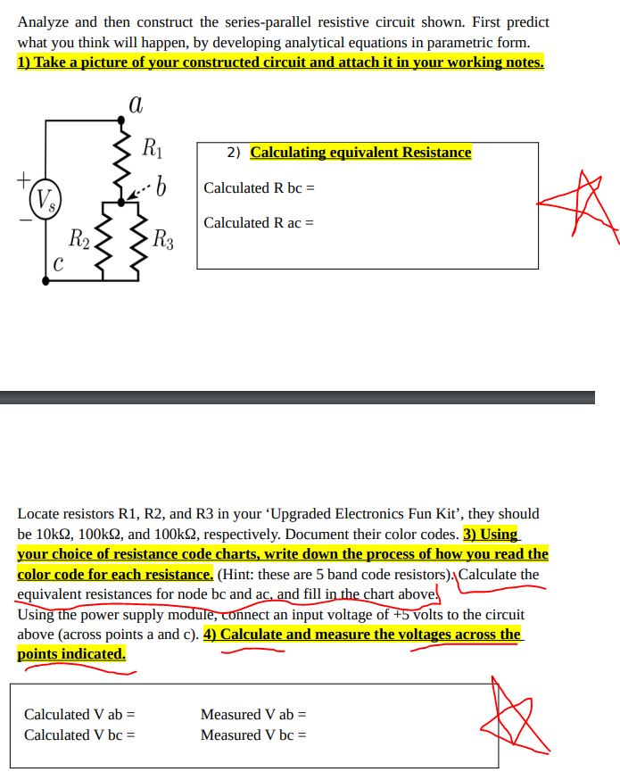 Solved Analyze and then construct the series-parallel | Chegg.com