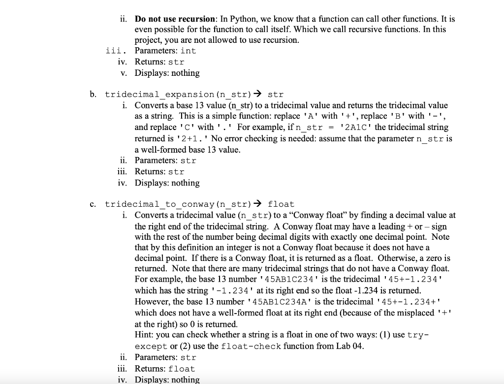 Solved ii. Do not use recursion: In Python, we know that a | Chegg.com