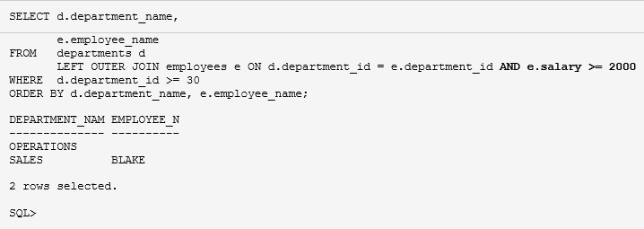 Solved SELECT d.department_name, e.employee_name FROM | Chegg.com
