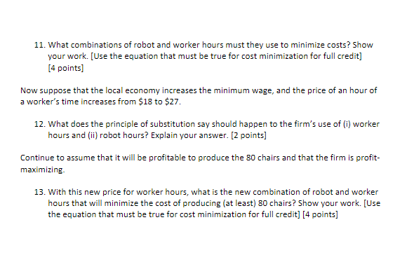 Problem 3: Long-Run Cost Minimization [12 points] | Chegg.com