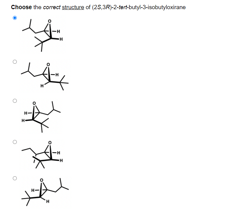 Solved Choose the correct structure of | Chegg.com