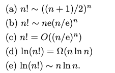Solved Discrete Mathematics: Estimates, the factorial | Chegg.com