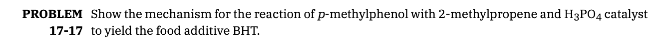 Solved PROBLEM Show the mechanism for the reaction | Chegg.com