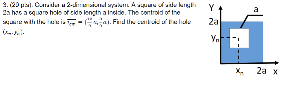 Solved 3. (20 pts). Consider a 2-dimensional system. A | Chegg.com