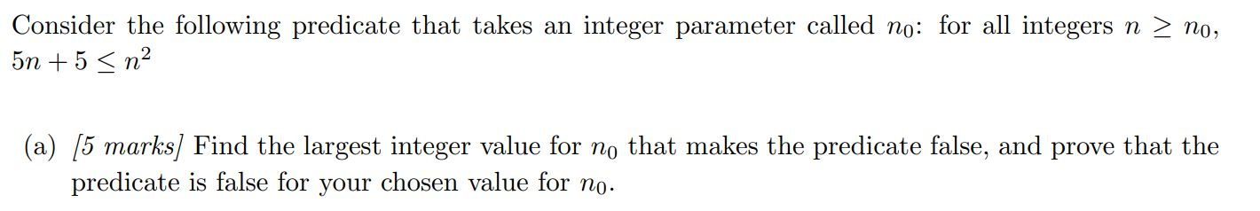 Solved Use a PROOF to show the correct largest value for n0 | Chegg.com