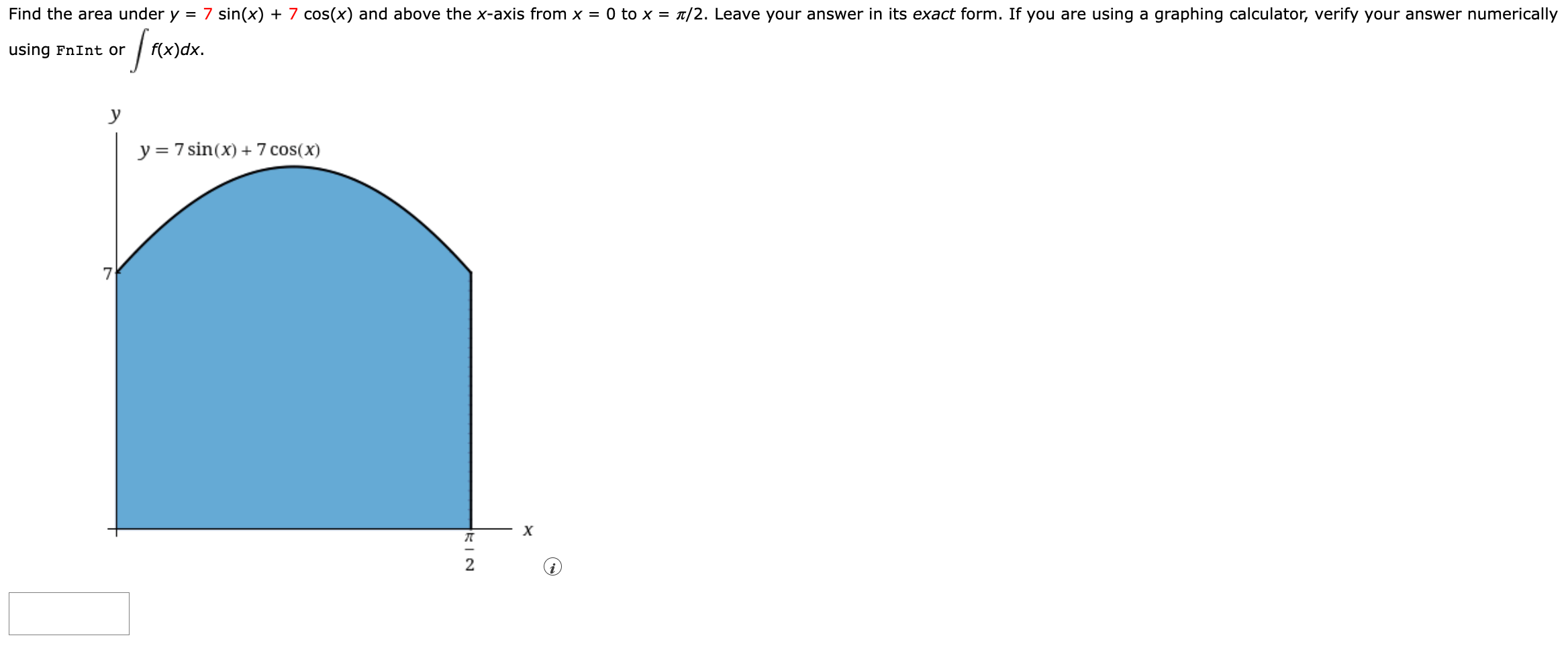 Solved using Fnint or ∫f(x)dx | Chegg.com