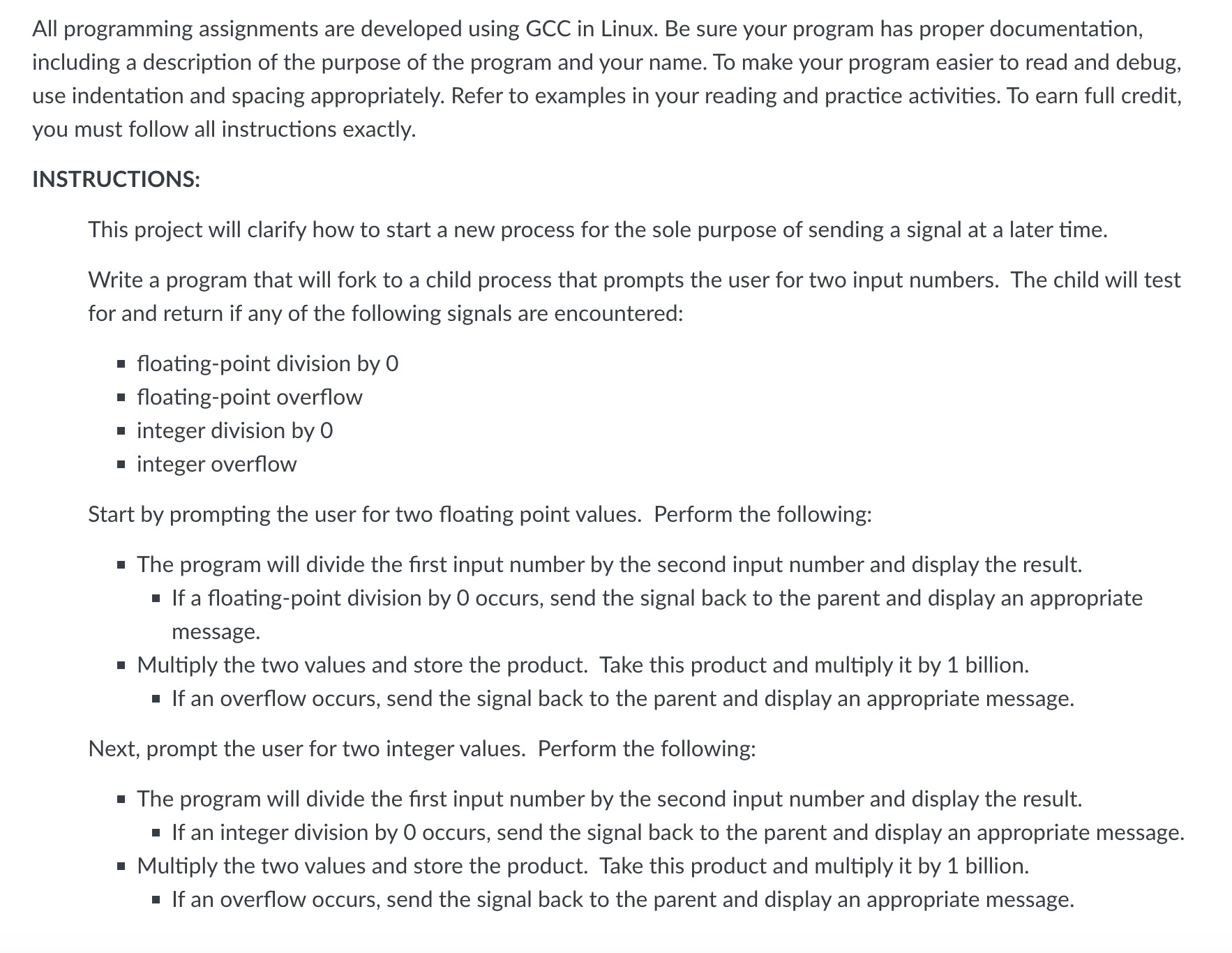 Solved All programming assignments are developed using GCC | Chegg.com