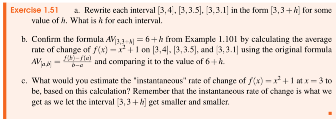Solved Exercise 1.51 a. Rewrite each interval | Chegg.com