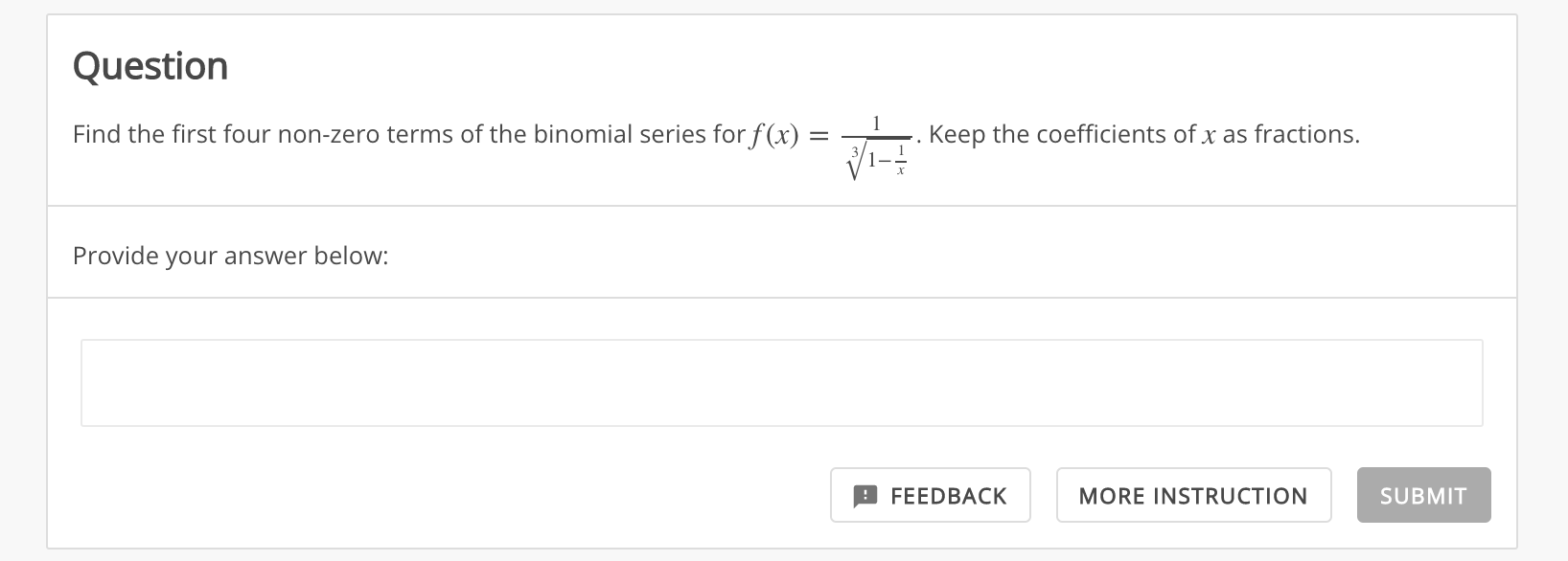 Solved Find the first four non-zero terms of the binomial | Chegg.com