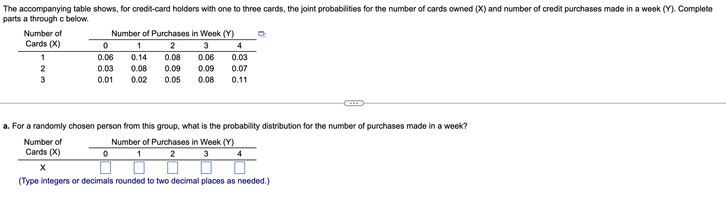 Solved parts a through c below.\table[[Number of,Number of | Chegg.com