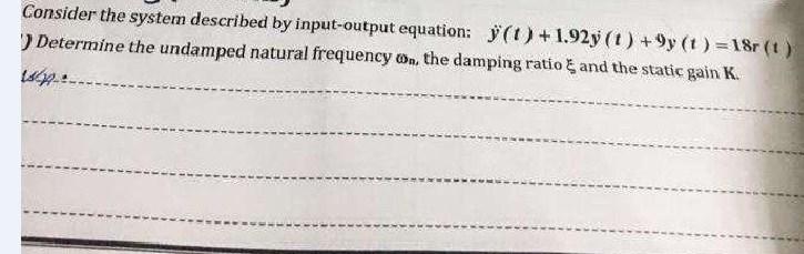 Solved Consider the system described by input-output | Chegg.com