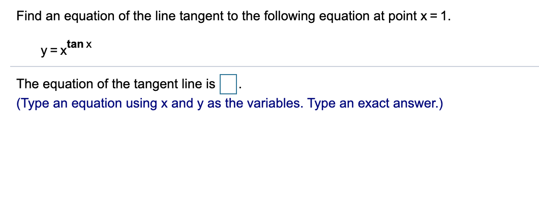 Solved Find an equation of the line tangent to the following | Chegg.com