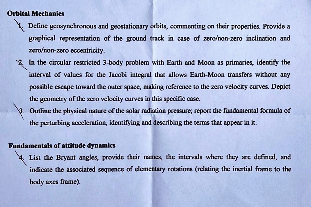Solved Orbital Mechanics. ﻿Define geosynchronous and | Chegg.com