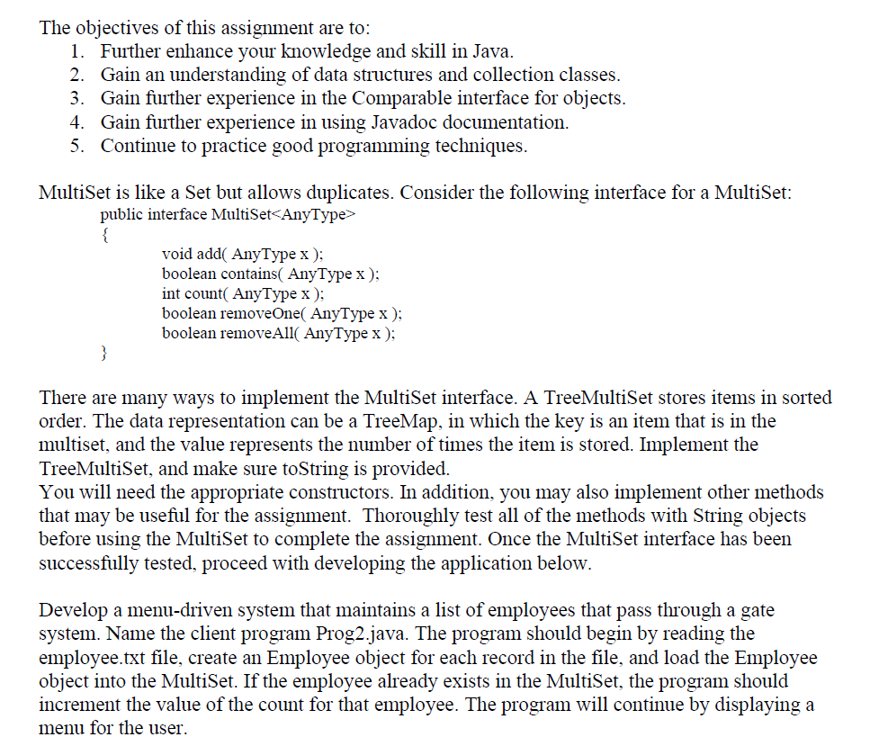 Solved The objectives of this assignment are to: 1. Further | Chegg.com