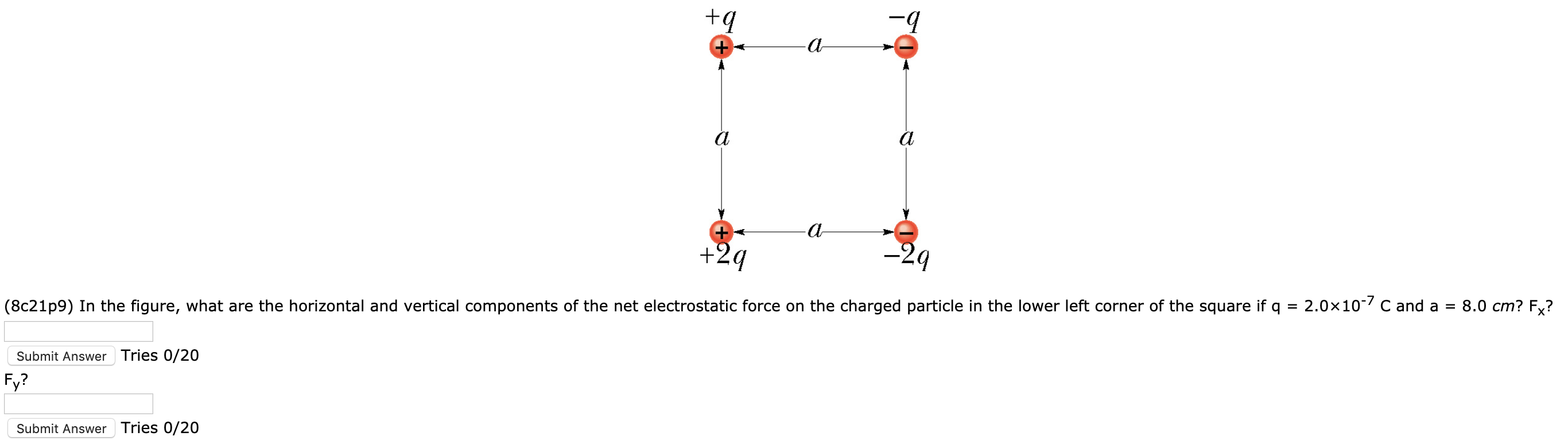 Solved + - a +20 -29 (8c21p9) In the figure, what are the | Chegg.com