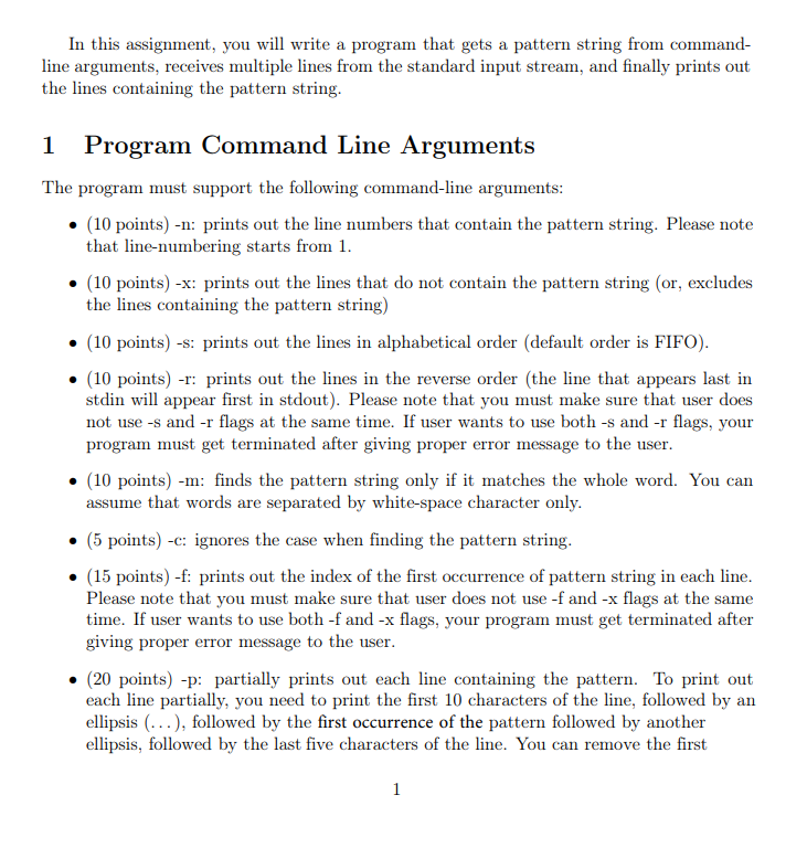 Solved In this assignment, you will write a program that | Chegg.com