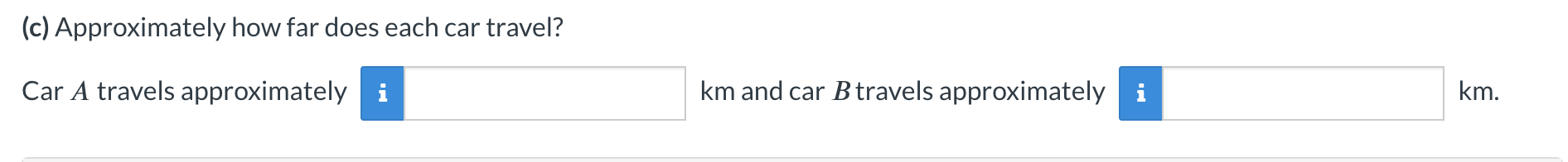 Solved Two cars travel in the same direction along a | Chegg.com