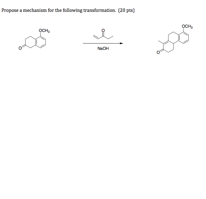 Solved propose a mechanism for the following transformation | Chegg.com