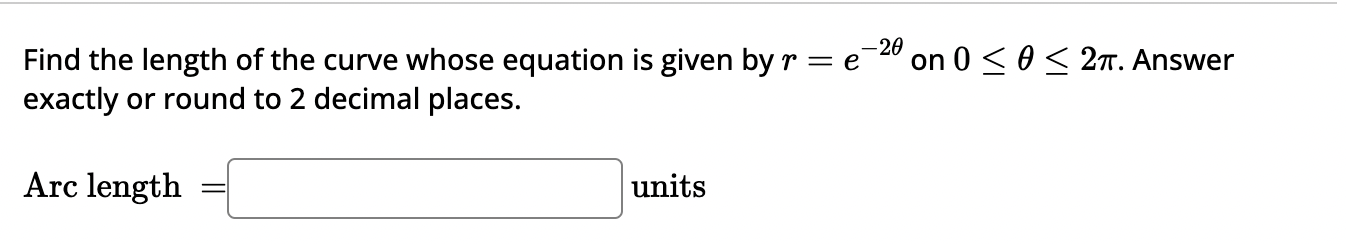 Solved Find the length of the curve whose equation is given | Chegg.com