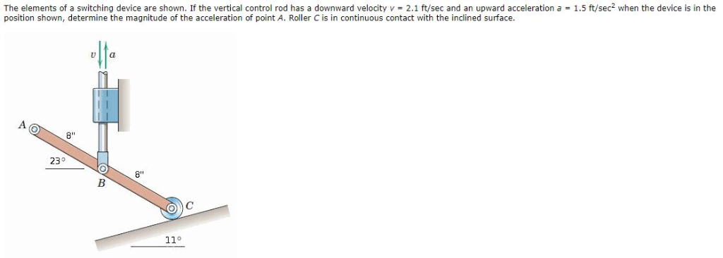 Solved 1.5 ft/sec2 when the device is in the The elements of | Chegg.com
