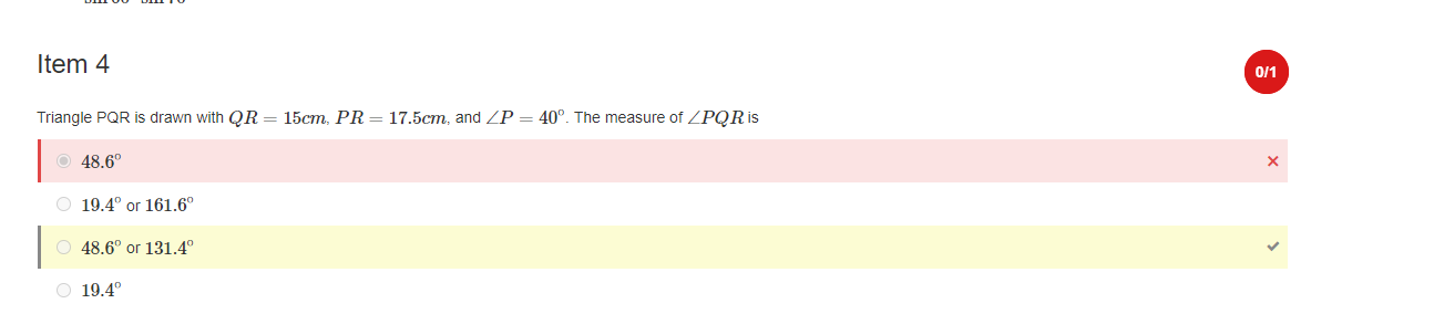 Solved Item 5 0/1 Triangle DCE is drawn with DC = 3.6cm, CE | Chegg.com
