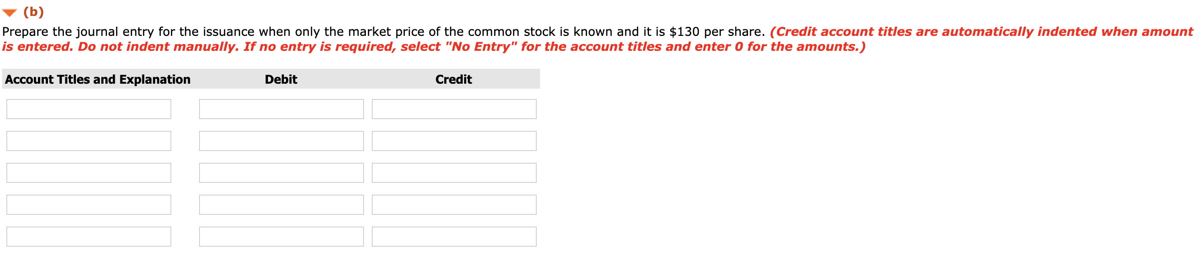 Solved (b) Prepare the journal entry for the issuance when | Chegg.com