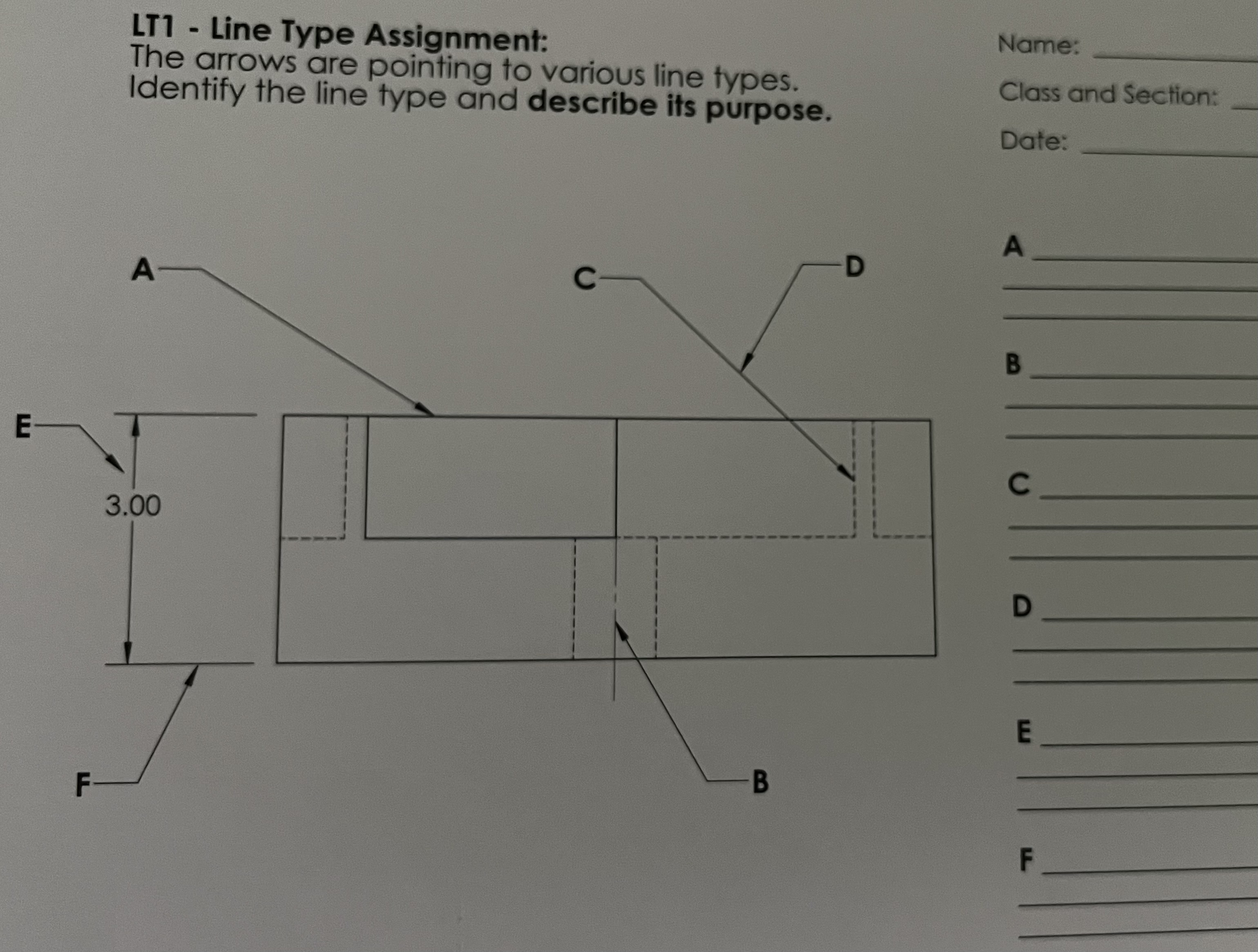 Solved The arrows are pointing to various line types. | Chegg.com