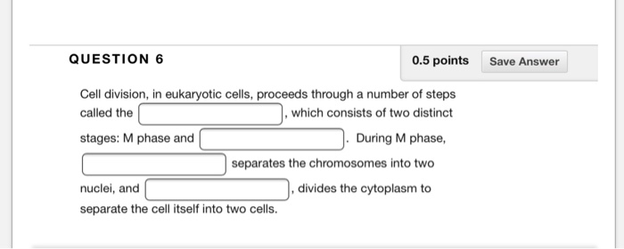 Solved QUESTION 1 0.5 points Save Answer During prophase 1 | Chegg.com Solved QUESTION 1 0.5 points Save Answer During prophase 1 | Chegg.com
