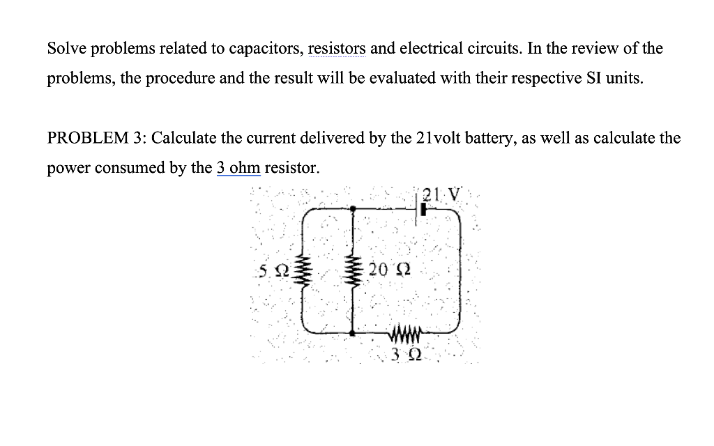 Solved Solve problems related to capacitors, resistors and | Chegg.com