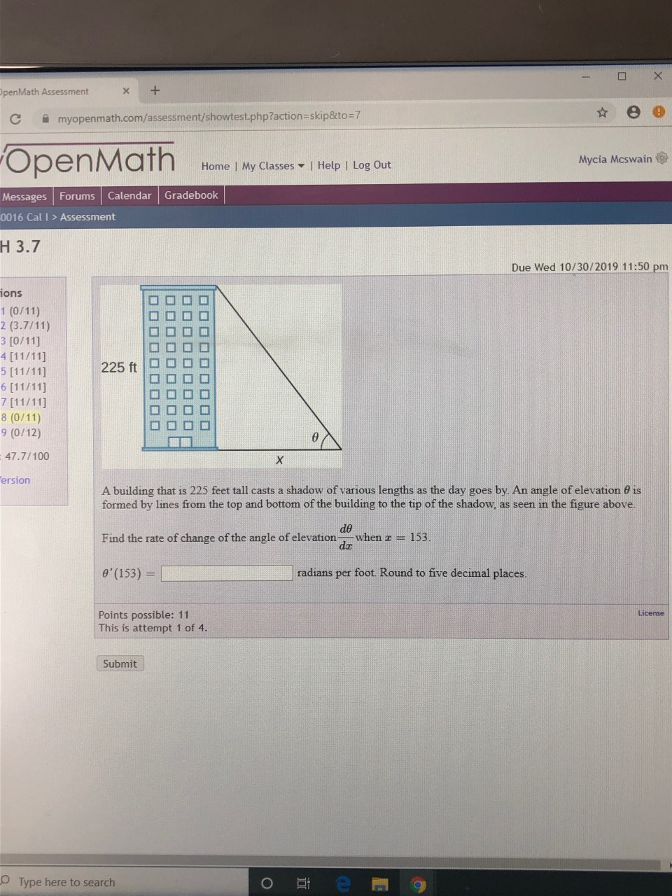 Solved OpenMath Assessment - 0 × ☆60 c | Chegg.com