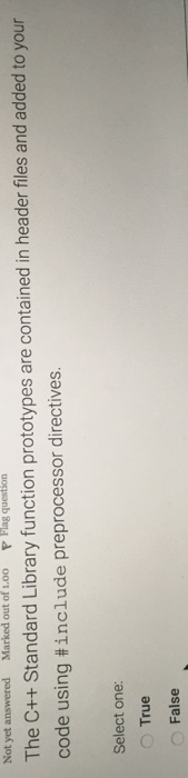 Solved The C++ Standard Library function prototypes are | Chegg.com