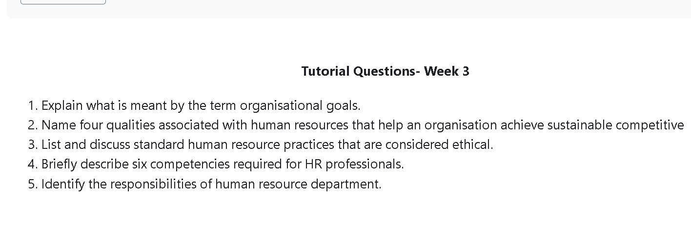 Solved Tutorial Questions- Week 3 1. Explain what is meant | Chegg.com