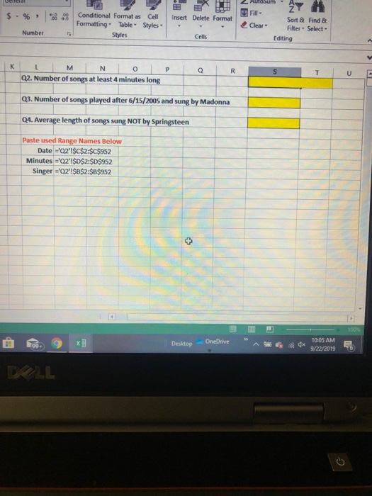 benera AUTOSum Fill Conditional Format as Cell | Chegg.com