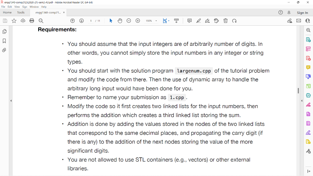 Solved engg1340-comp2123(2020-21)-sem2-A3.pdt - Adobe | Chegg.com