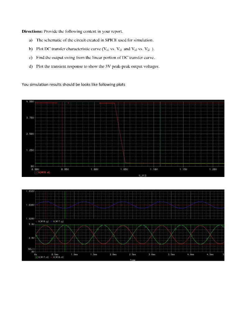 EE4313 Simulation assignment #3 Objective: Design a | Chegg.com