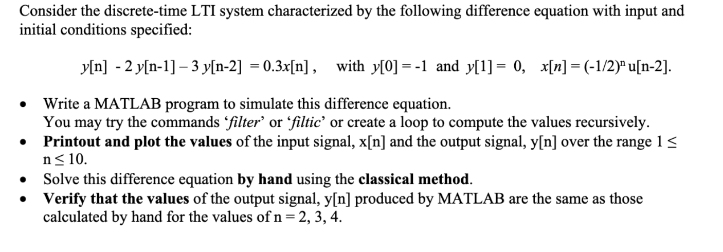 Solved Consider the discrete-time LTI system characterized | Chegg.com