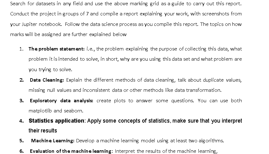 Solved Search for datasets in any field and use the above | Chegg.com