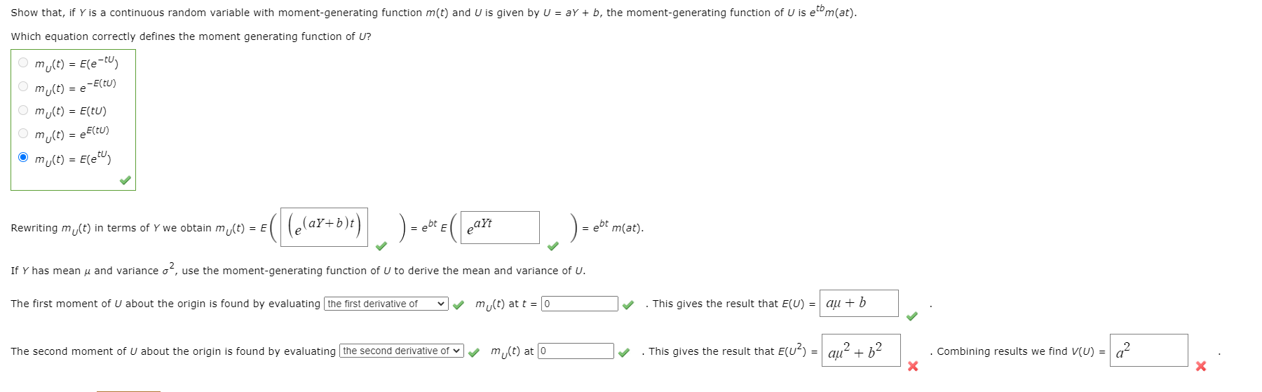 Solved Show That If Y Is A Continuous Random Variable With 9914